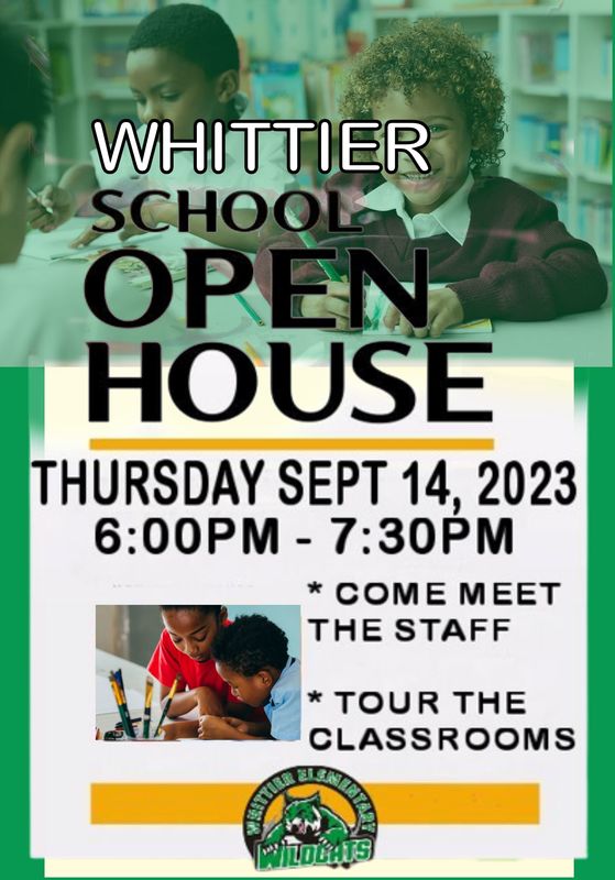 Whittier Open House: Sept. 14 at 6 p.m. | Harvey School District 152